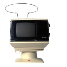 Space Age Electronics: Sharp SW 111W White TV | Modernist Icon