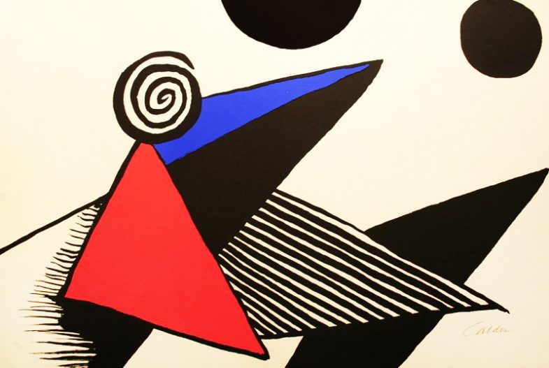 Alexander Calder – Spirale et Triangle Rouge | Modernist Icon